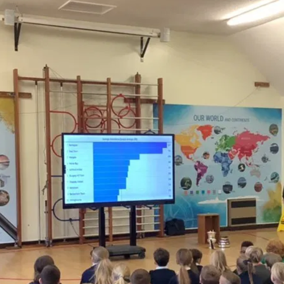 Kingy Visits Sandown Primary - Deal Town FC News